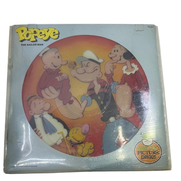 Media | Vintage Popeye The Sailor Man Picture Disk 4 Stories Peter Pan ...